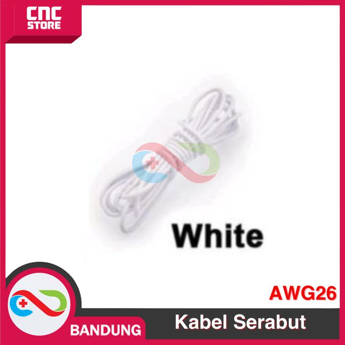 Jual KABEL SERABUT AWG 26 AWG26 HIGH QUALITY HITAM MERAH KUNING BIRU PUTIH - Putih - Kota ...