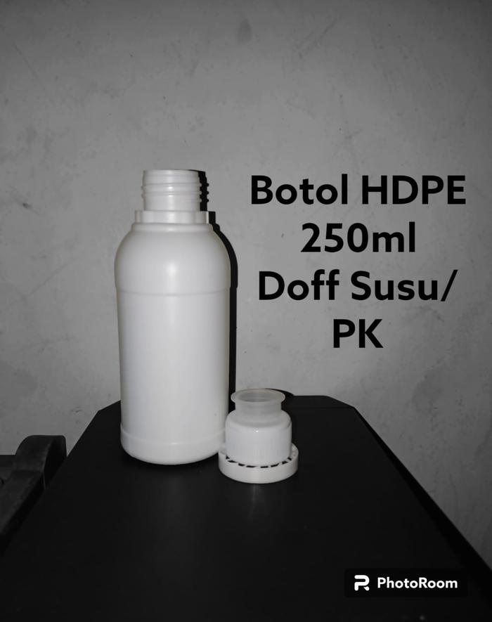 Jual Botol Hdpe 250Ml dengan plug dan tutup Segel - Doff - Jakarta ...