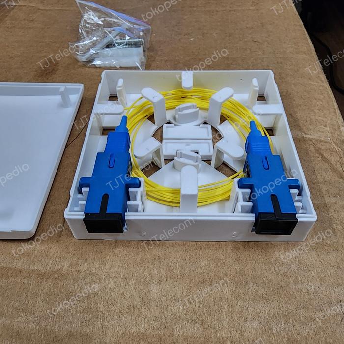 Jual roset fiber optik / roset FTTH 2 core lengkap SC - SC UPC ...