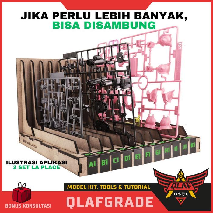 Jual New Runner Organizer LAPLACE S tempat sprue holder model kit ...