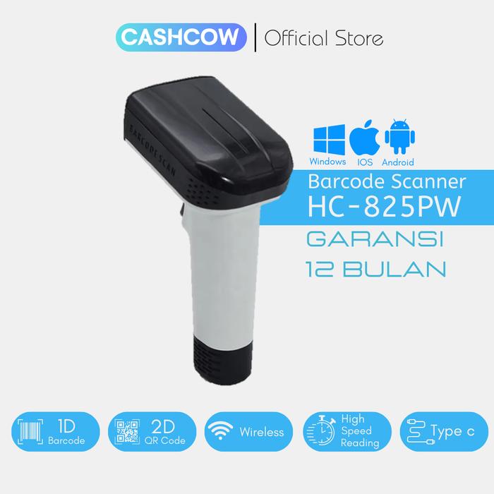 Jual CashCow 2D Wireless Barcode Scanner Blueetooth HC-825W - Jakarta ...