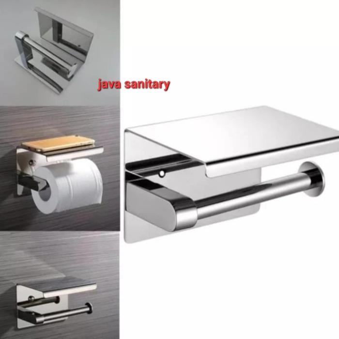 Jual Tempat Tissue Roll Stainless Tempat Tissue Gulung Kamar Mandi ...