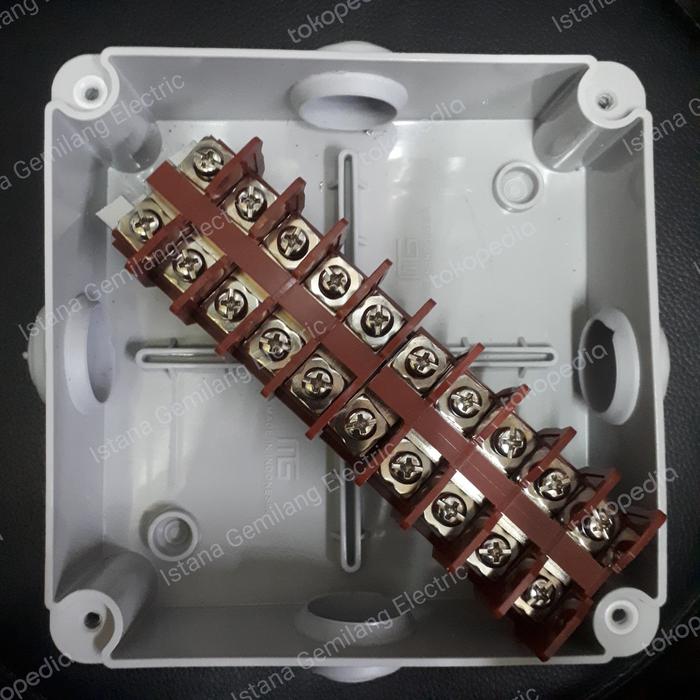 Jual Junction Box + terminal 10mm s/d 25mm 150 X 150 X 60 mm Kotak Abu ...