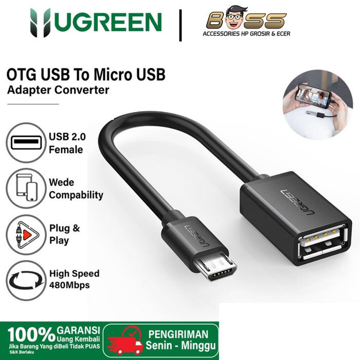 Jual Adapter Converter UGREEN USB Type C To Micro USB Data Transfer ...