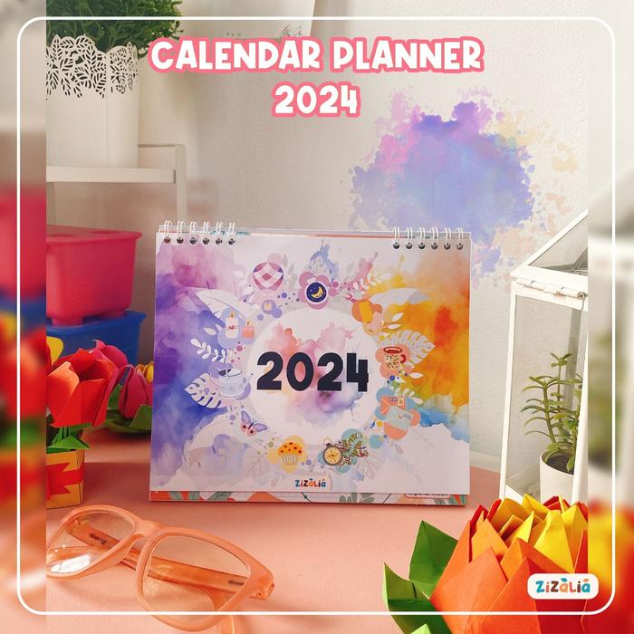Jual Kalender Planner 2024 Calendar Planner Kalender Meja 2024 by ...