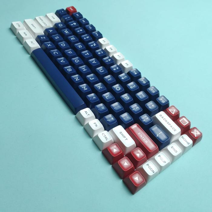 Jual Keycaps DAGK Snow Abyss Colorways ASA Profile ABS Double Shot ...