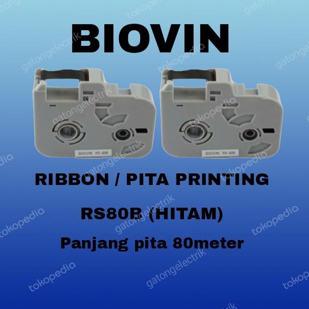 Jual RIBBON PITA RS-80B PRINTER MARKER TUBE TINTA BIOVIN (warna hitam ...