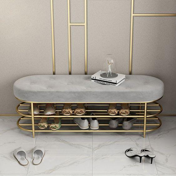 Jual Rak Sepatu Minimalis Besi / Bangku Rak Sepatu / Bench Industrial ...