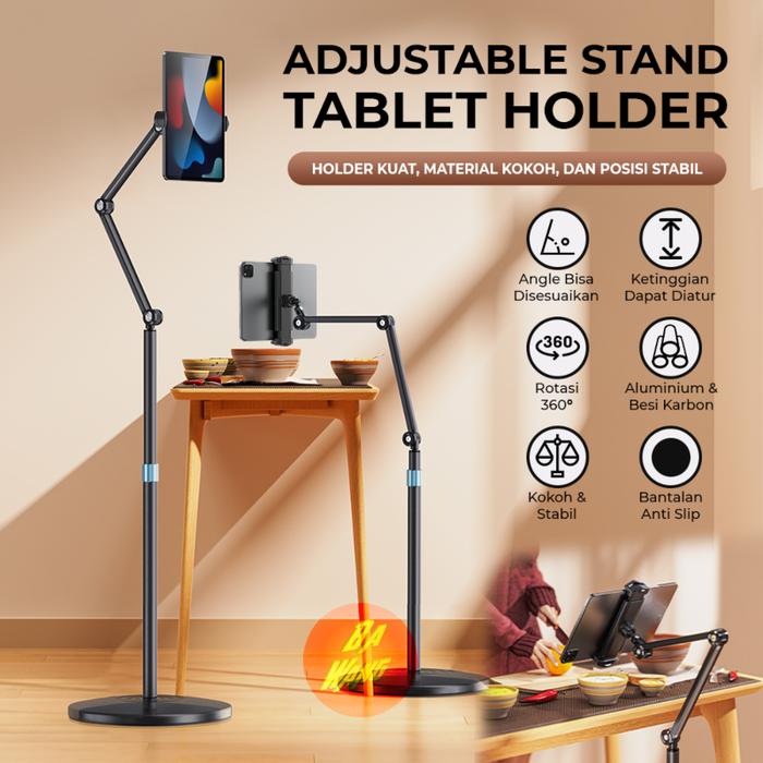 Jual stand floor rotary standing holder dudukan lantai ipad tablet di ...