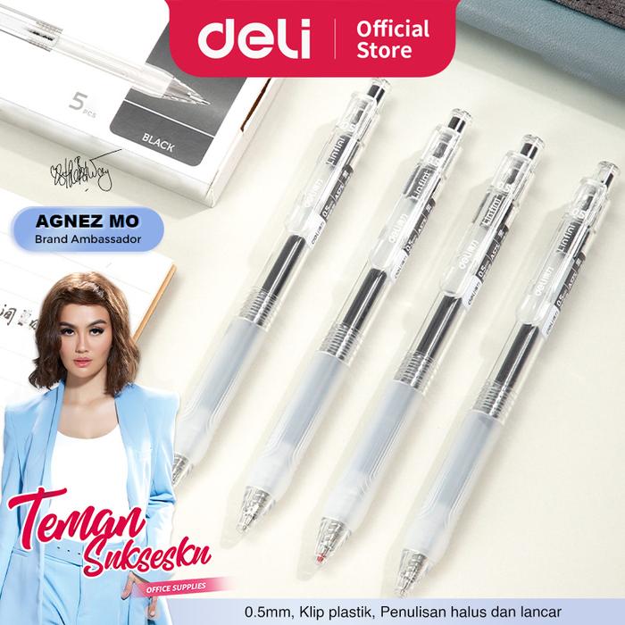 Jual Deli Pulpen Gel / Gel Pen 0.5mm Penulisan Lancar A575 - Kab. Tangerang - Deli Stationery ...