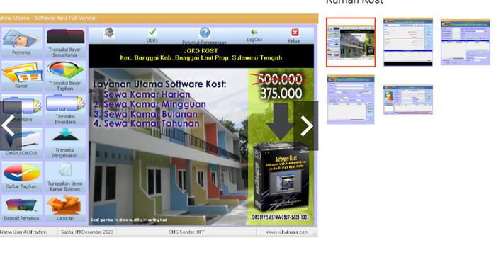 Jual Aplikasi Rumah Kost / Software Rumah Kost - Kota Tangerang Selatan - alumnisoftware22 ...