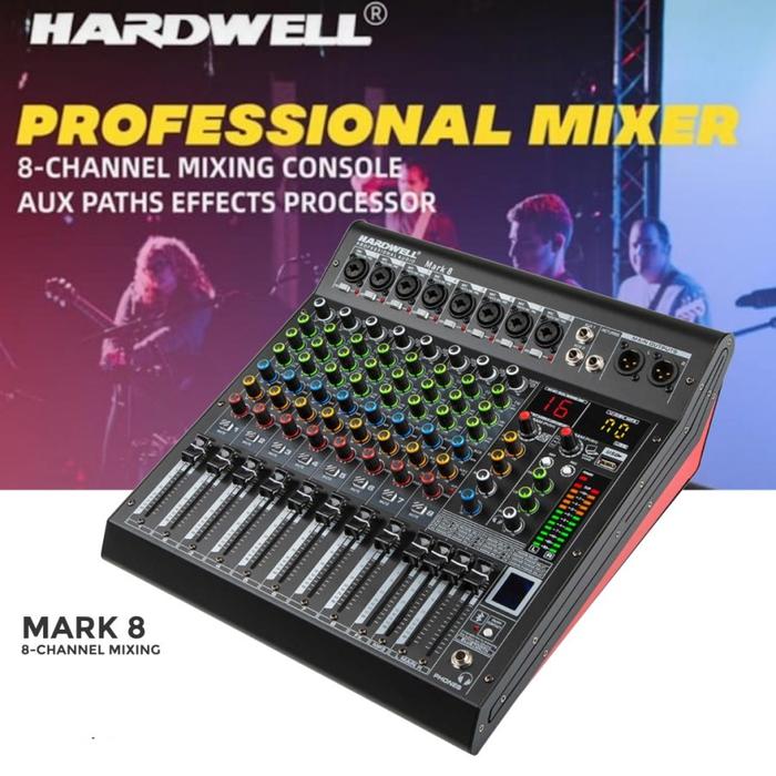 Jual Mixer Audio Hardwell Mark8 mark 8 mixer console 8 channel ORIGINAL - Jakarta Barat - TREND ...