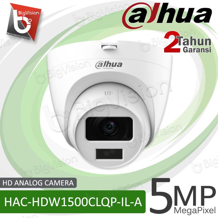 Jual DAHUA KAMERA CCTV DH-HAC-HDW1500CLQP-IL-A 5MP COLOR AUDIO CAMERA ...