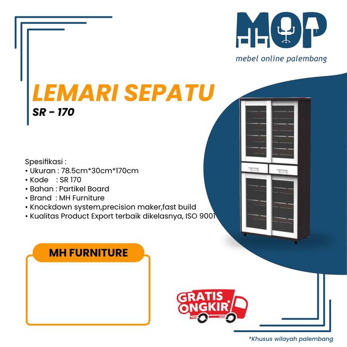 Jual Lemari sepatu rak sepatu lemari sepatu tinggi sr 170 toppan rak sepatu - Kota Palembang ...