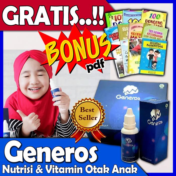 Promo GENEROS Speech Delay Asli Original Generos Vitamin Otak Anak a38 ...