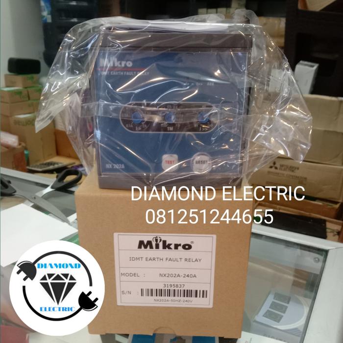 Jual MIKRO Earth Fault Relay NX 202A-240A / NX202A-240A - Jakarta Barat - Diamondelectrical_NEW ...