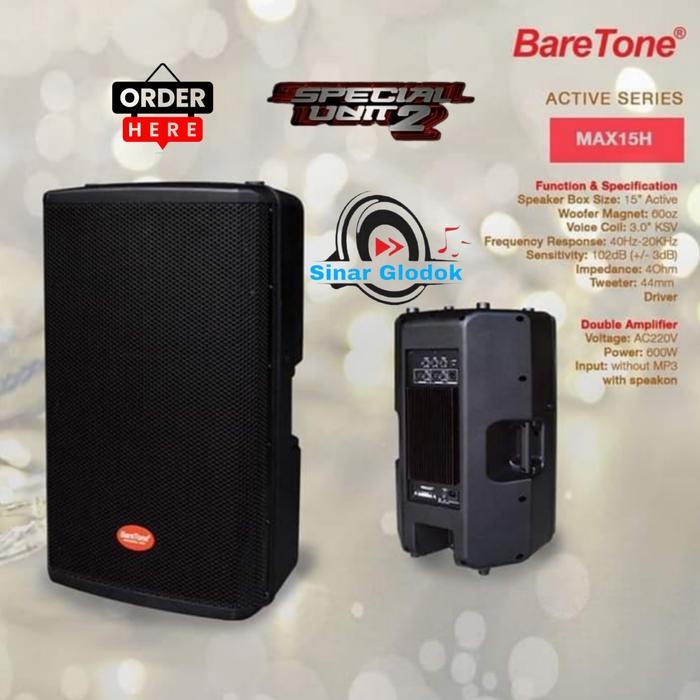Jual Speaker Aktif Series BareTone MAX15H "15 RMS 2 x 800 Watt ORIGINAL ...