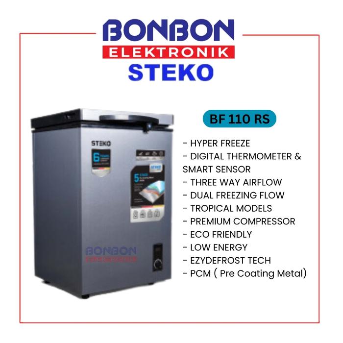 Promo Steko Chest Freezer 100L BF 110 RS / BF-110RS / Cooler Box ...