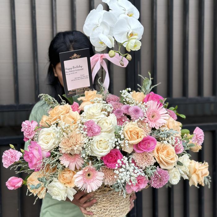 Jual buket bunga anggrek hidup bunga segar florist bali toko bunga ...