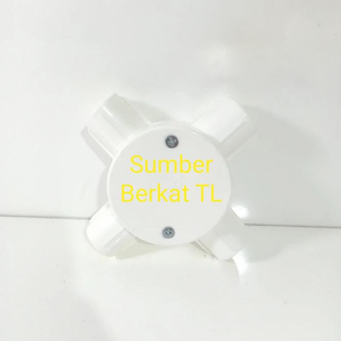 Jual T dus Listrik Cabang 4 Tee Dus Putih 20MM 20 MM TDos Cab 4 White ...