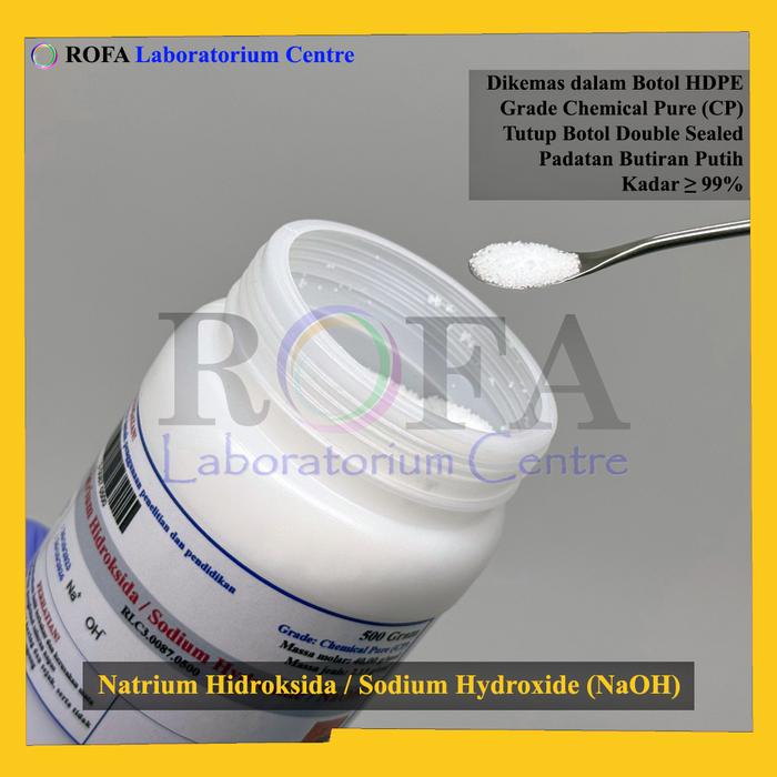 Jual Natrium Hidroksida / Sodium Hydroxide / Naoh Cp Butiran 500 Gram ...