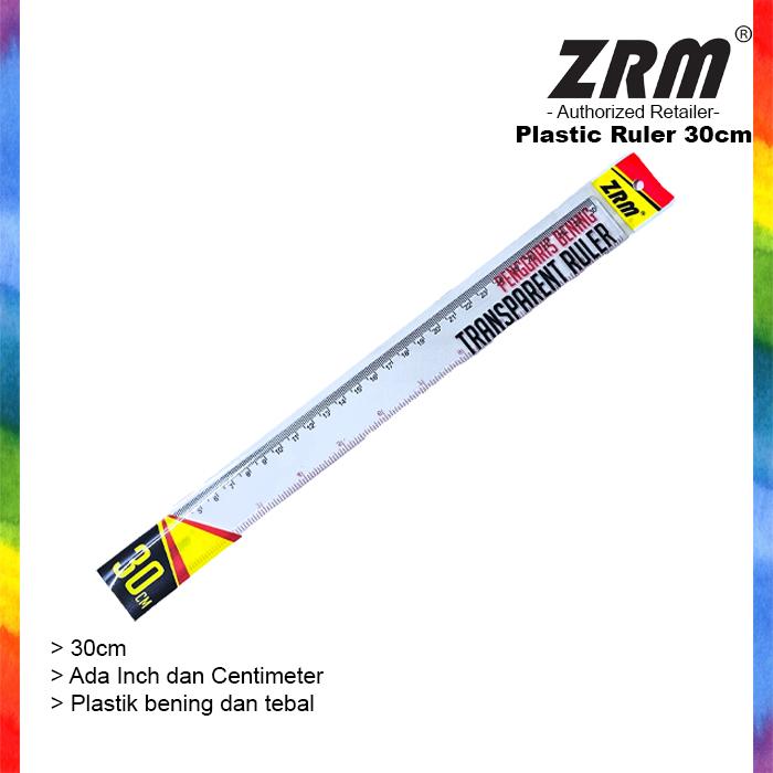 Jual ZRM R-30 30cm Plastic Ruler / Penggaris Plastik 30cm - Jakarta Barat - Gudang SDI ZRM ...