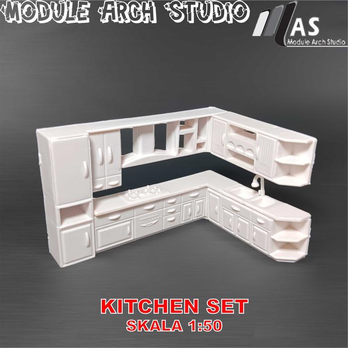 Jual Miniatur Kitchen Set 1:50 - Maket Kitchen Set - Kota Tangerang - Module Arch Studio | Tokopedia
