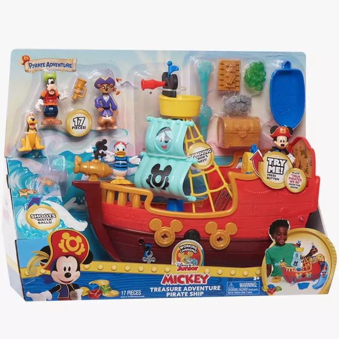 Promo Disney Junior Mickey Mouse Pirate Ship Kapal Bajak Laut 5 Figure ...
