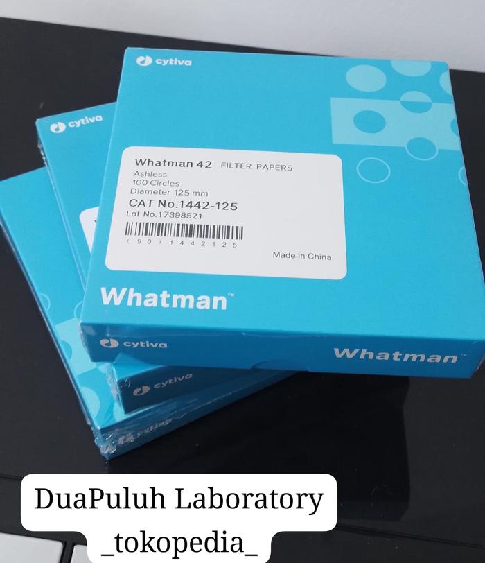 Jual WHATMAN 1442-125 Filter Paper no 42 dia 125 mm Kertas Saring ...