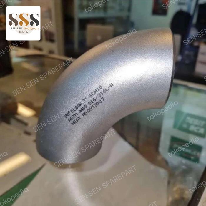 Jual Elbow Las 8" inch SCH10 stainless SS316 / knee SCH10 SS316 welded ...