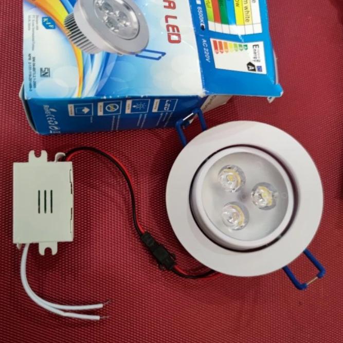 Jual Lampu Downlighted 3W 3 Watt Spotlight 3 mata - Putih - Jakarta ...