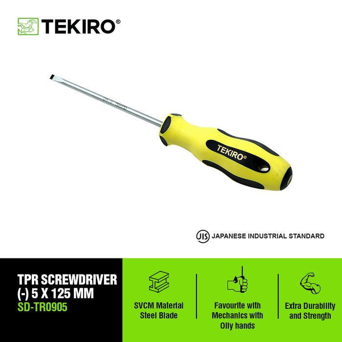 Promo TEKIRO OBENG TPR (-) 5 X 125 MM /OBENG TPR / TOOLS - ALAT ...