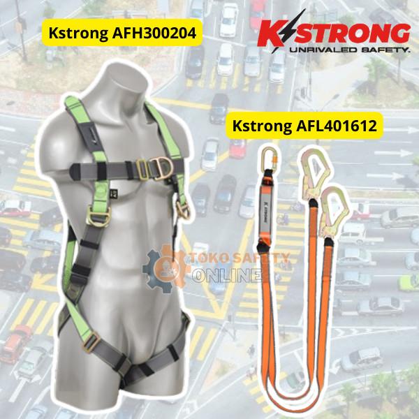 Jual KSTRONG Body Harness AFH300204 + Double Lanyard Absorber AFL401612 - Fullset Lengkap ...