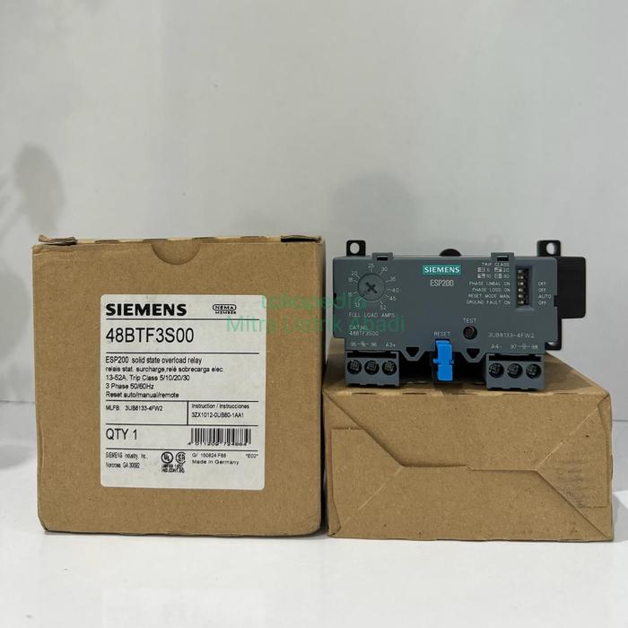Jual SIEMENS 48BTF3S00 ESP200 SOLID STATE OVERLOAD RELAY - Jakarta ...