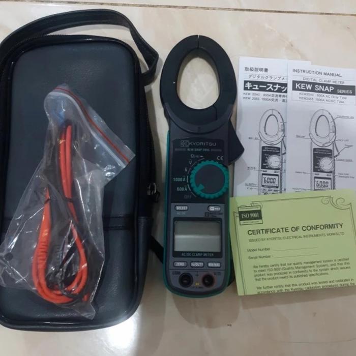 Jual tang amper digital kyoritsu 2055 ac/dc digital clamp meter kew ...