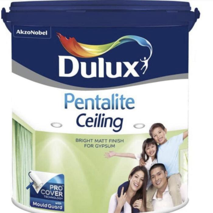 Jual Cat Dulux pentalite Ceiling Supermatt White 25kg / KhususGOJEK ...