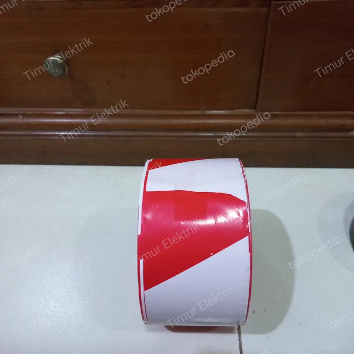 Jual POLICE SAFETY LINE GARIS POLISI TAPE MERAH PUTIH 3 in x 300 mtr ...