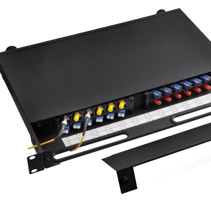 Jual Ins 19 inch Fiber Optic patch panel rack mount terminal box 24/48 ...