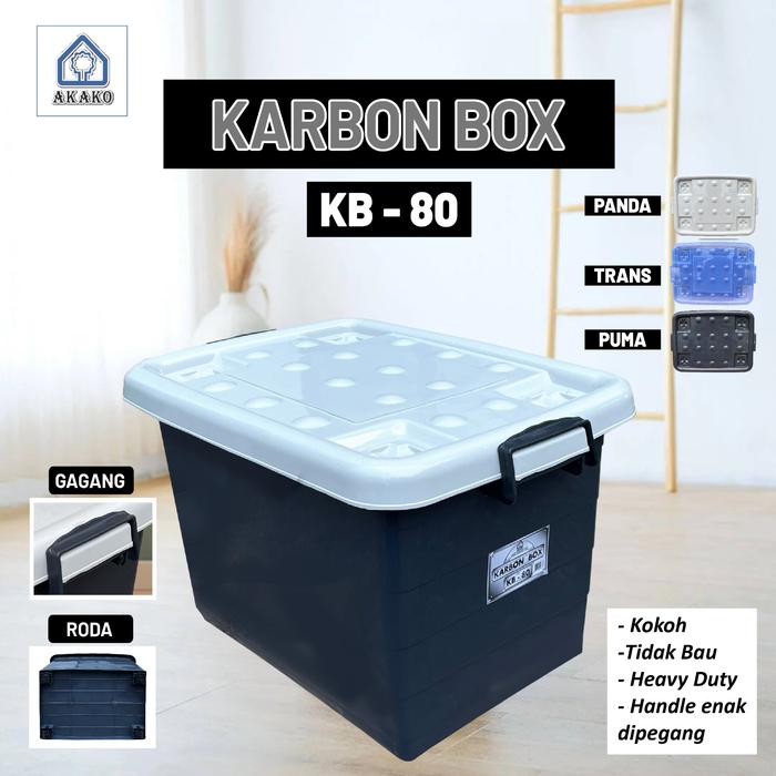Jual Container Box Akako Hongta seri PUMA khusus warna HITAM KB-80 75 Liter - Kota Bekasi - raja ...