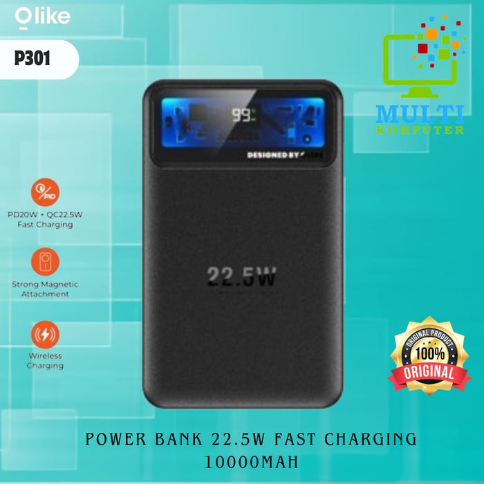 Jual OLIKE WIRELESS POWER BANK MAGSAFE 22.5W FAST CHARGING 10000MAH ...