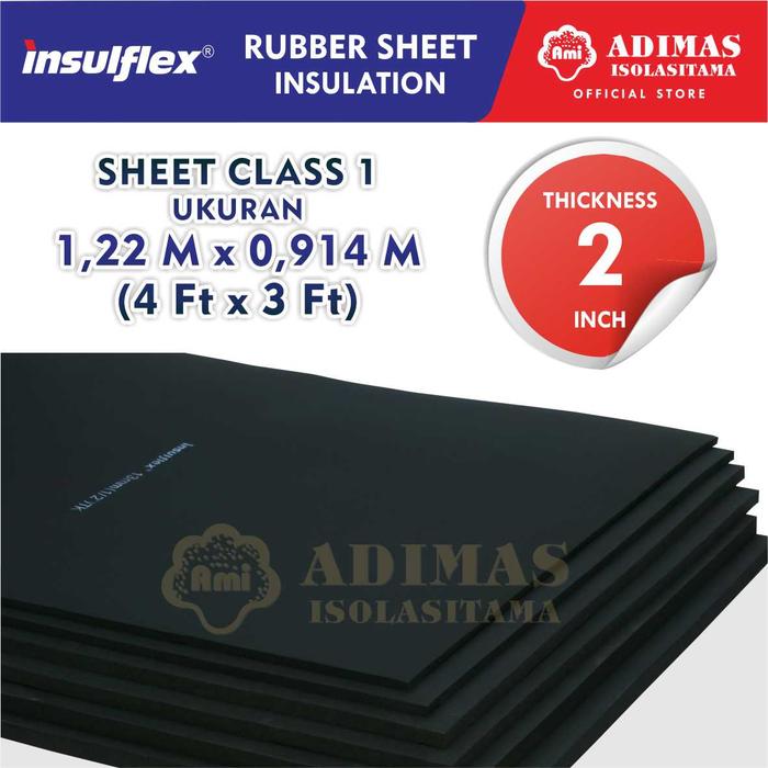 Jual Insulflex Sheet Tebal 2 Inch Insulasi Class 1 Lembaran Bahan ...