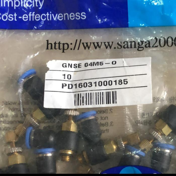 Jual pneumatic fitting speed control SANG A PNEUMATIC GNSE 04M5-0 - Kab. Bekasi - NENTEM SHOP ...