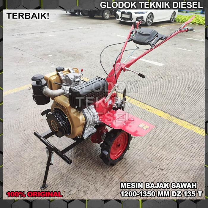 Jual Mesin Traktor Mini Tiller Cultivator DZ135T Bajak Sawah Basah ...