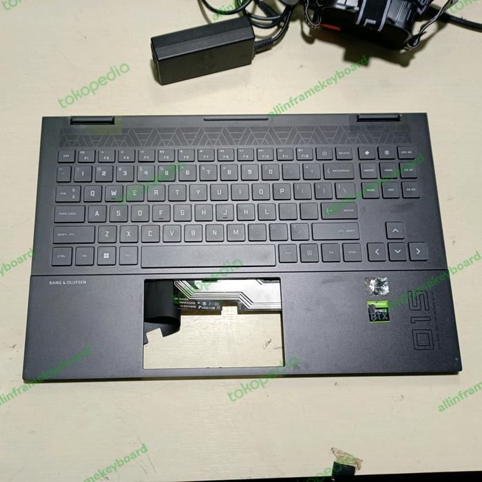 Jual Frame + KEYBORD LAPTOP HP Omen 15-EN 15-EK 15-EN0013DX 100% ...