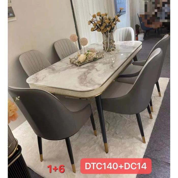 Jual Meja Makan Marmer Import + 6 Kursi DTC 140 IT - Kota Medan ...