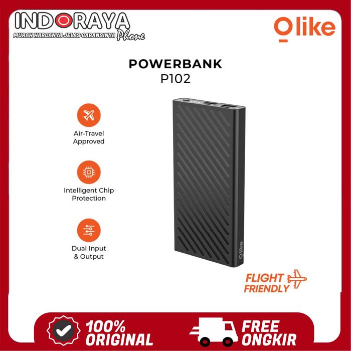 Jual Olike P102 Powerbank 10000mAh Dual Input & Output Travel Friendly ...