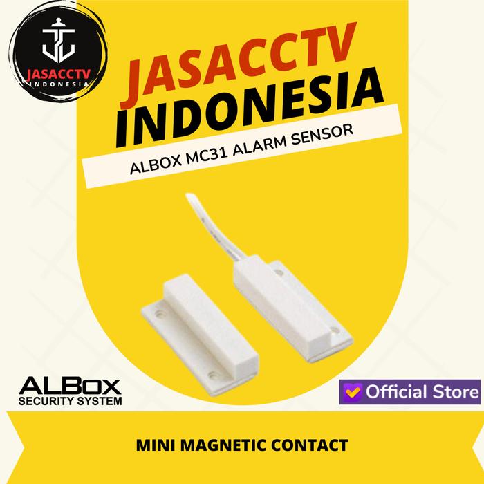 Jual Mini Magnetic Contact Albox MC31 Alarm Sensor Magnetic Door ...