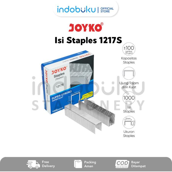 Jual Isi Staples Joyko Isi Stapler Refill Stapler Joyko 1217S - Kota ...