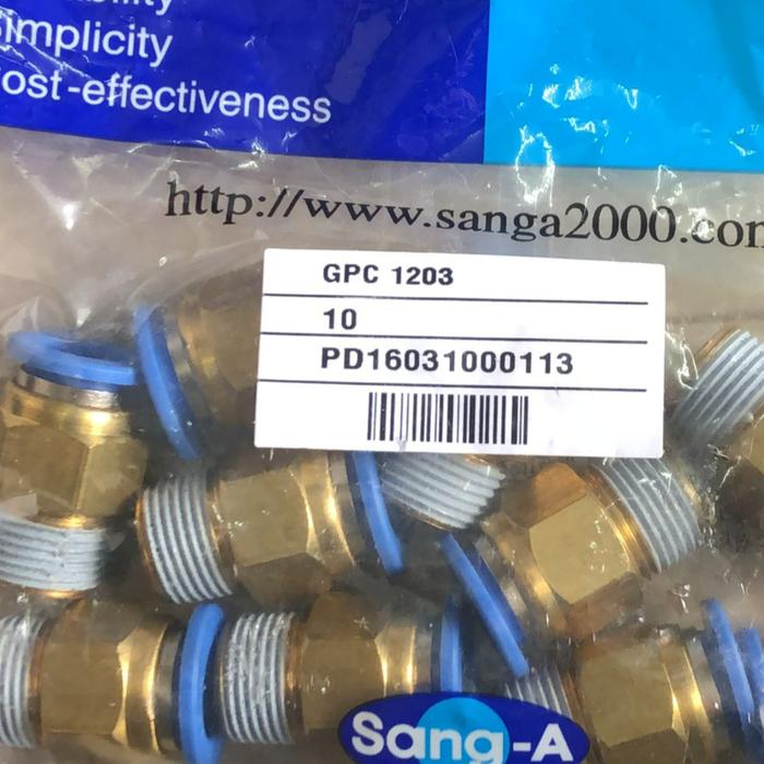 Jual sambungan selang tubing / FITTING SANG A PNEUMATIC GPC 1203 - Kab. Bekasi - NENTEM SHOP ...