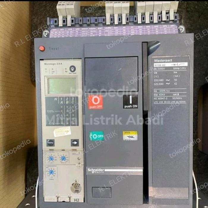 Jual SCHNEIDER ACB NT08 H2 NT08H2 3P 800A MOTORISED - Jakarta Pusat - R.L ELEKTRIK | Tokopedia